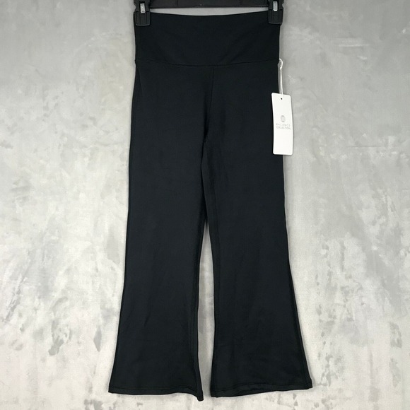 Pants & Jumpsuits | Balance Collection Crop Flare Yoga Pants Xs Black ...